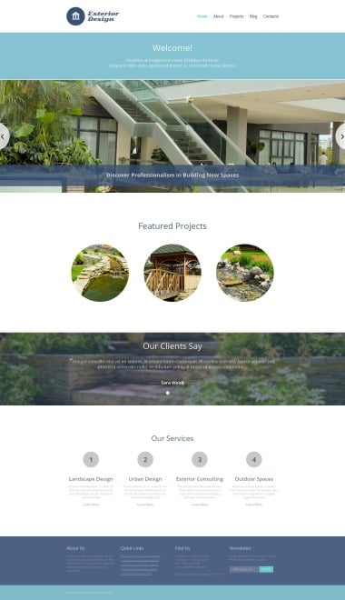 Free Garden & Landscape Design WordPress Template #206061