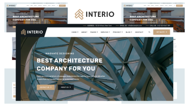 Interio - Architecture & Interior HTML5 Template #218298