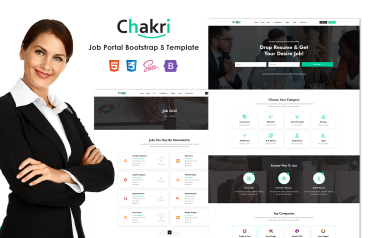 Chakri - Job Portal Bootstrap 5 Website template #223097