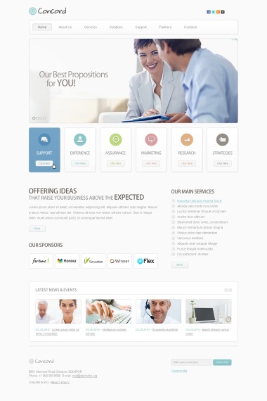 Business & Services Responsive Website Template #40086