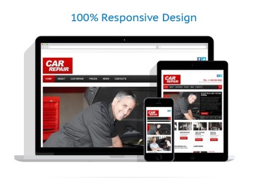 Car Repair Responsive Website Template #41569