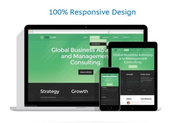 Management Company Responsive Website Template #43098