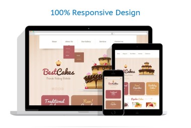 Bakery Responsive Website Template #43645