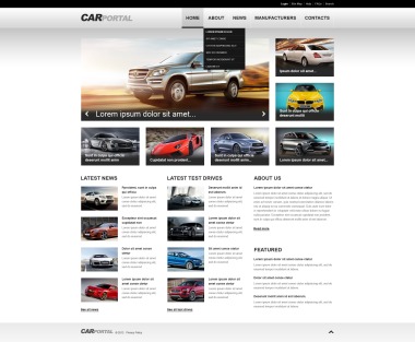 Car Responsive Website Template #43742