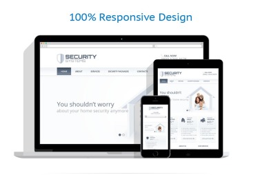 Security Responsive Website Template #45041
