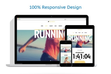 Running Responsive Website Template #45416