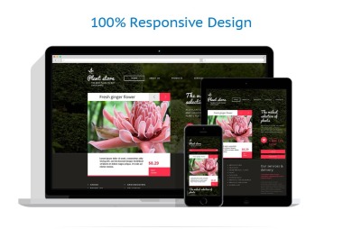 Flower Shop Responsive Website Template #46994