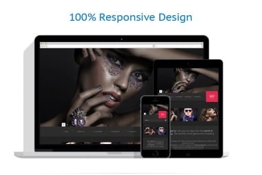 Model Agency Responsive Website Template #48655