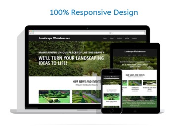 Landscape Design Responsive Website Template #48750