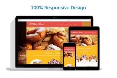 Bakery Responsive Website Template #48985
