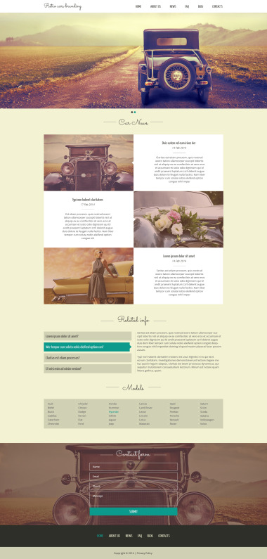 Car Club Responsive Website Template #49106