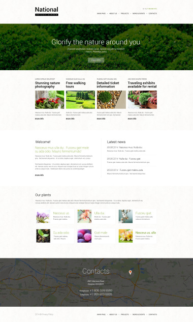 Garden Design Responsive Website Template #49666