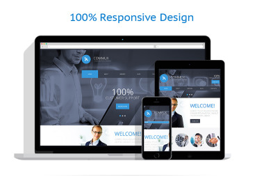 Communications Responsive Website Template #50990