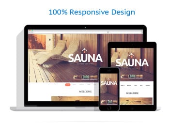 Sauna Responsive Website Template #50959