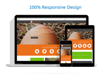 Poultry Farm Responsive Website Template #51057