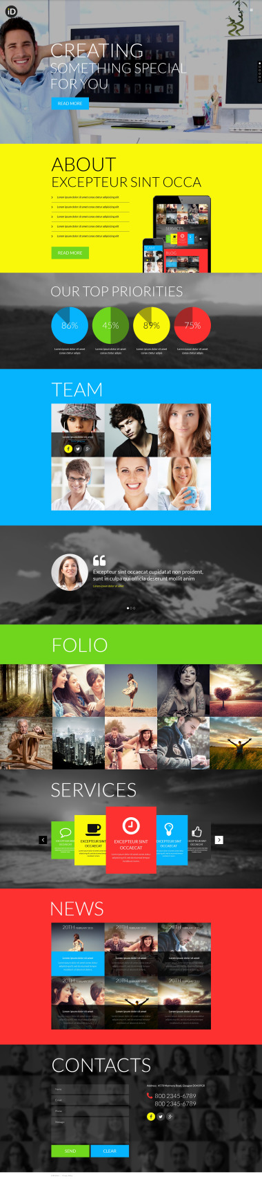 Design Studio Responsive Website Template #51194