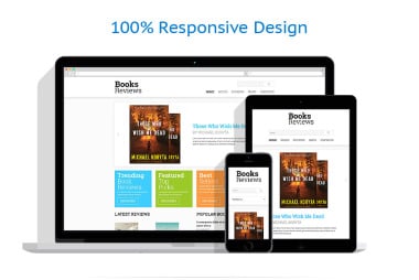 Book Reviews Responsive Website Template #51873