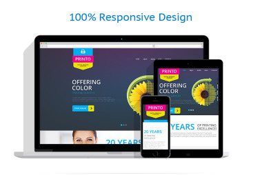 Print Shop Responsive Website Template #51805