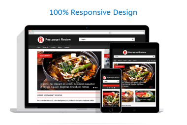 Restaurant Reviews Responsive Website Template #52021