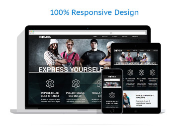 Dance Studio Responsive Website Template #52114