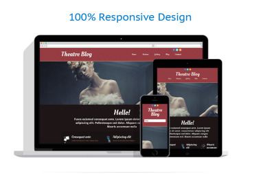 Theater Responsive Website Template #52512