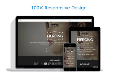 Tattoo Salon Responsive Website Template #53507