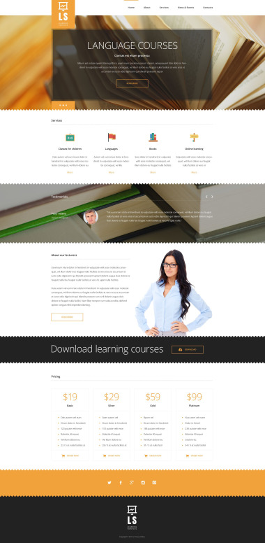 Education Responsive Website Template #53682