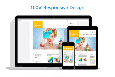 Cleaning Responsive Website Template #53862