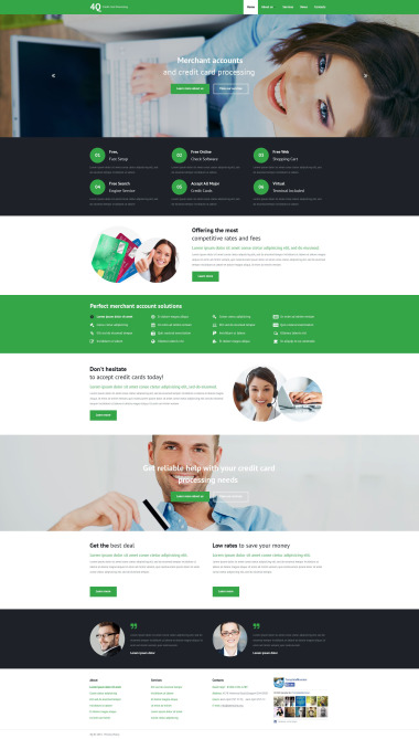 Bank Responsive Website Template #53969