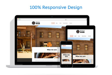 Cafe and Restaurant Responsive Website Template #54057