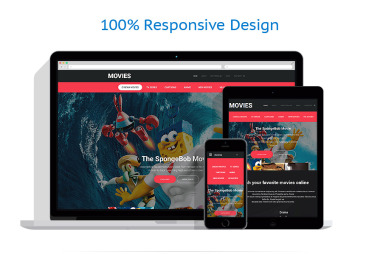 Movie Responsive Website Template #55018