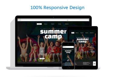 Summer Camp Website Template #55235