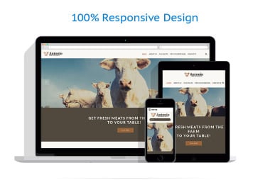 Cattle Farm Responsive Website Template #57879