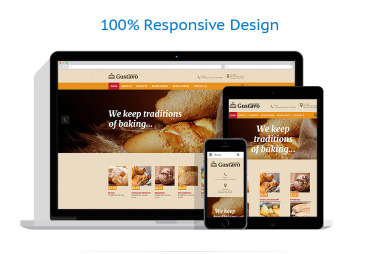 Bakery Responsive Website Template #57941