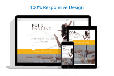 Dance Studio Responsive Website Template #57968