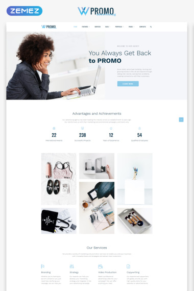 Promo - Advertising Agency Multipage HTML5 Website Template #69547