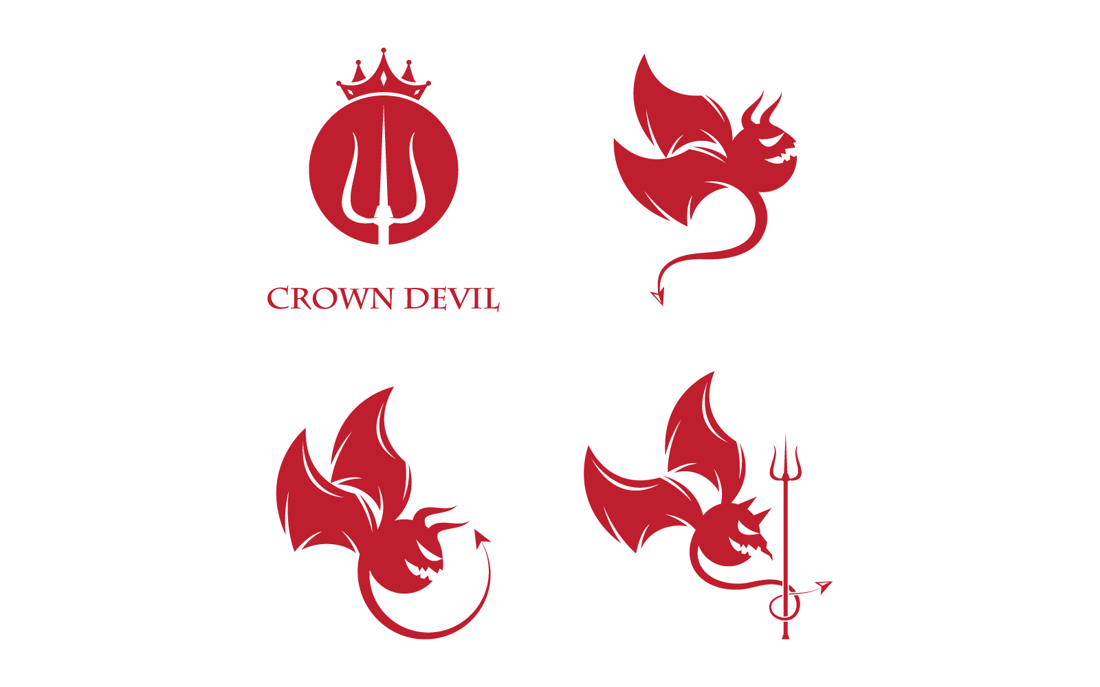 Devil logo ilustration vector #382206 - TemplateMonster