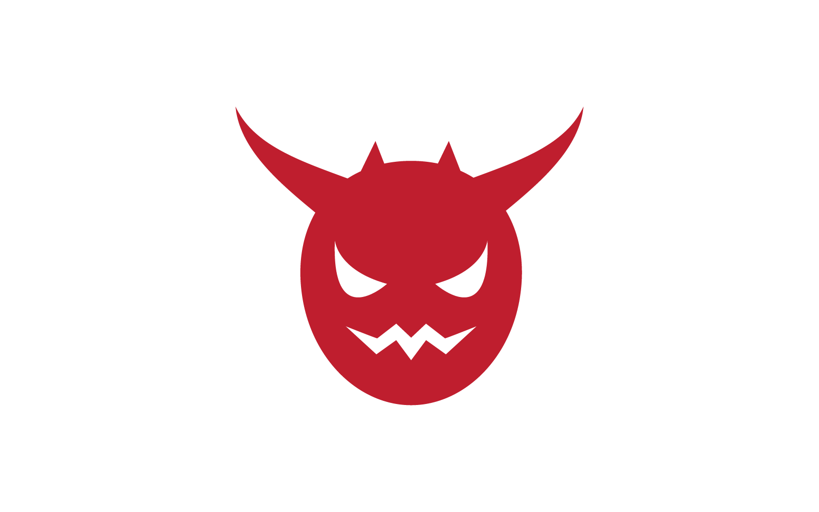 Diseño de plantilla de vector de ilustración de logotipo de diablo