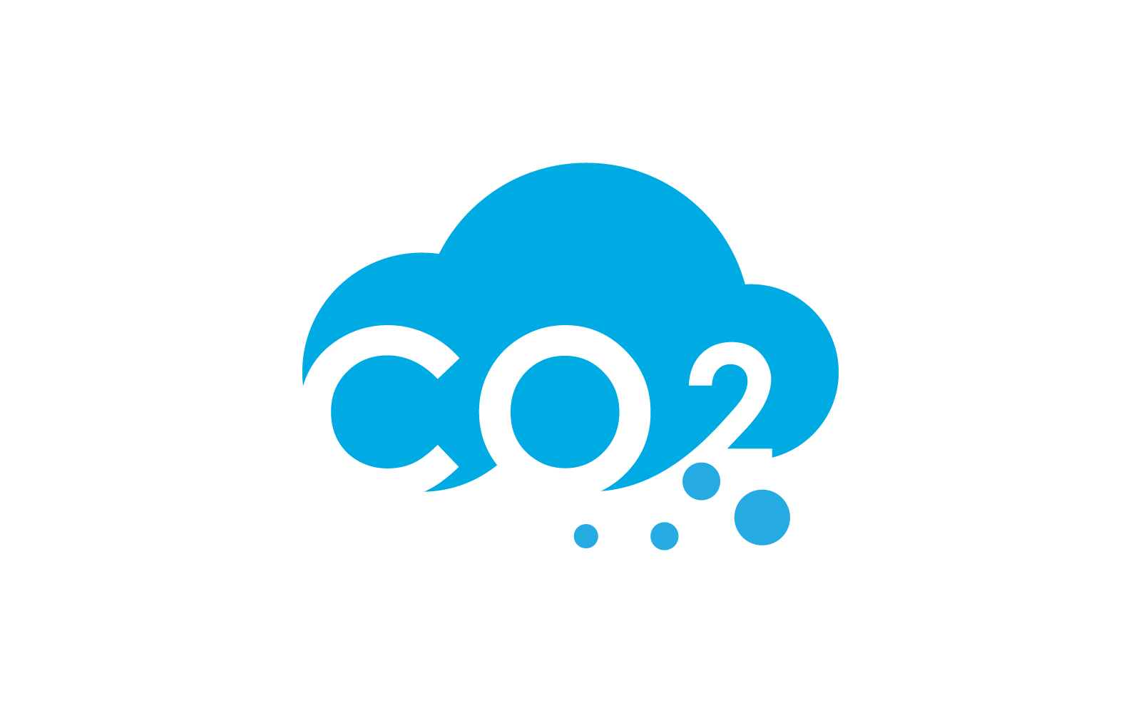 Création d'illustration de logo de dioxyde de carbone Co2