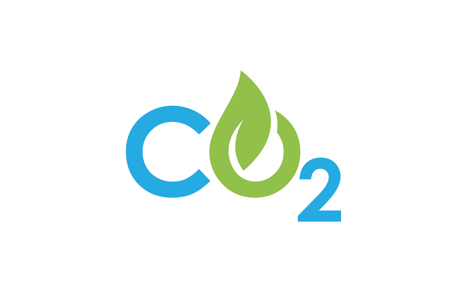Plantilla de ilustración del logotipo de dióxido de carbono co2