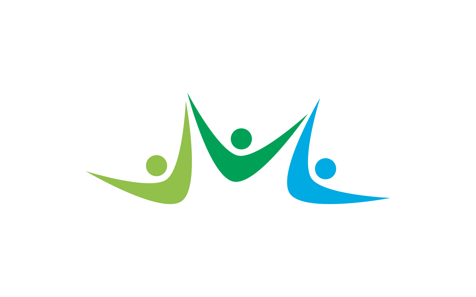 Modèle de logo communautaire, réseau et social