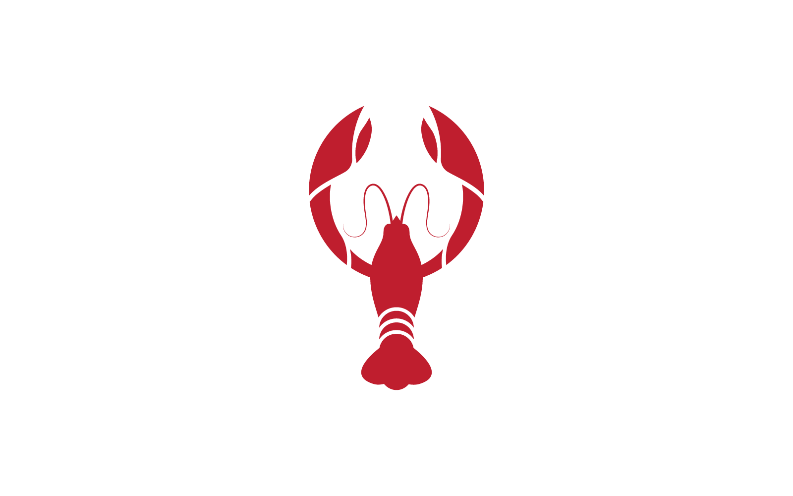 Modèle vectoriel d'illustration de logo de homard