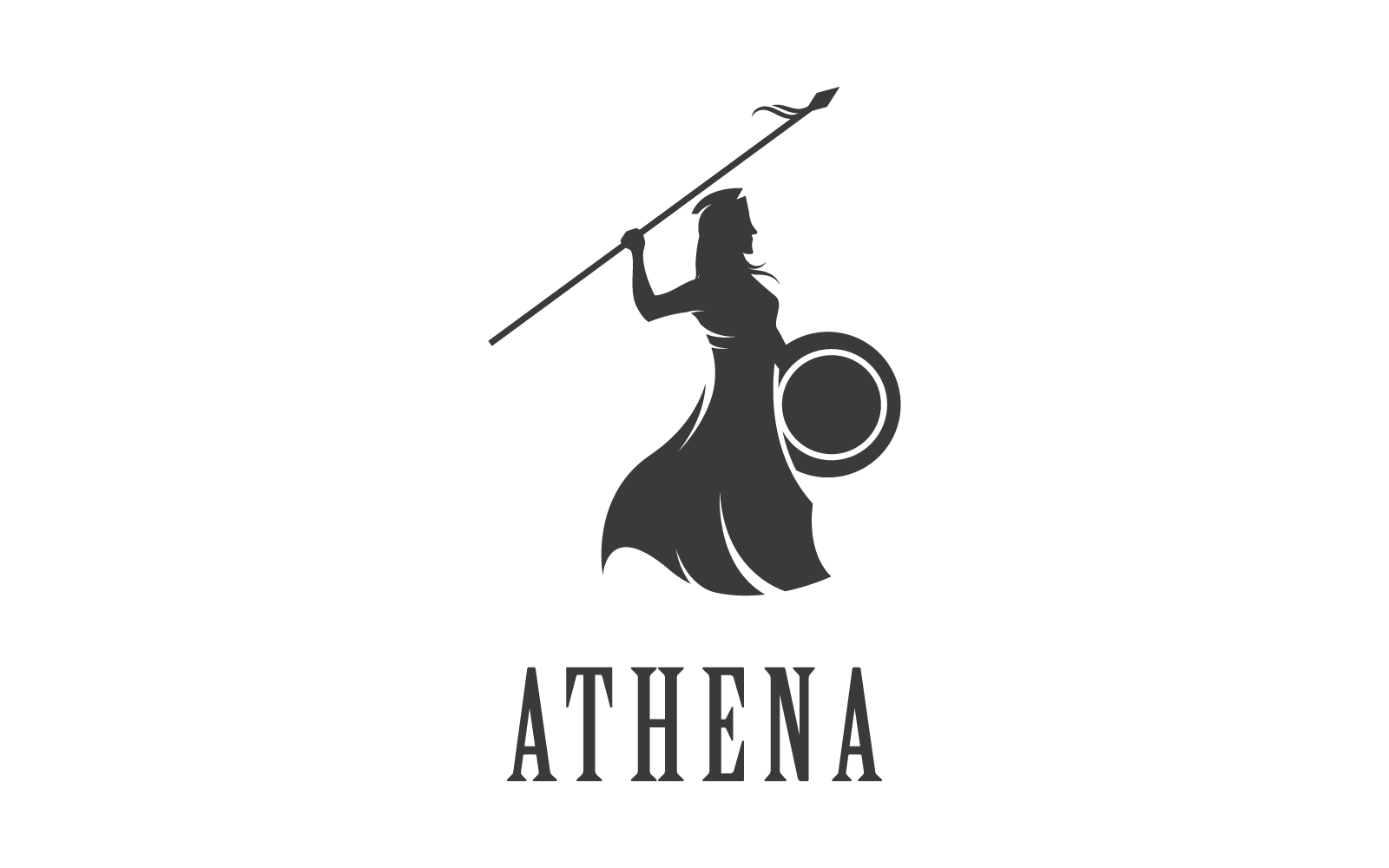 Silueta de la plantilla de ilustración de diseño vectorial del logotipo ...