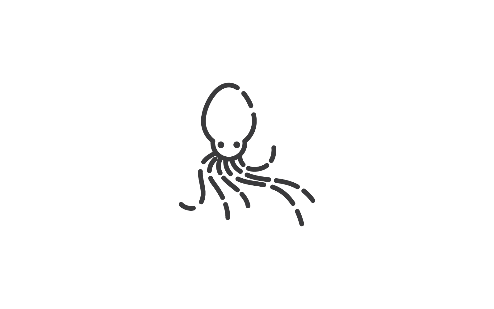 Squid fish logo vector design template - TemplateMonster
