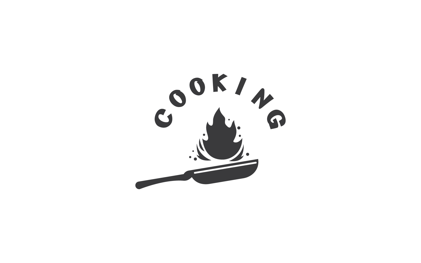 Cocinar pan restaurante logo icono diseño vectorial
