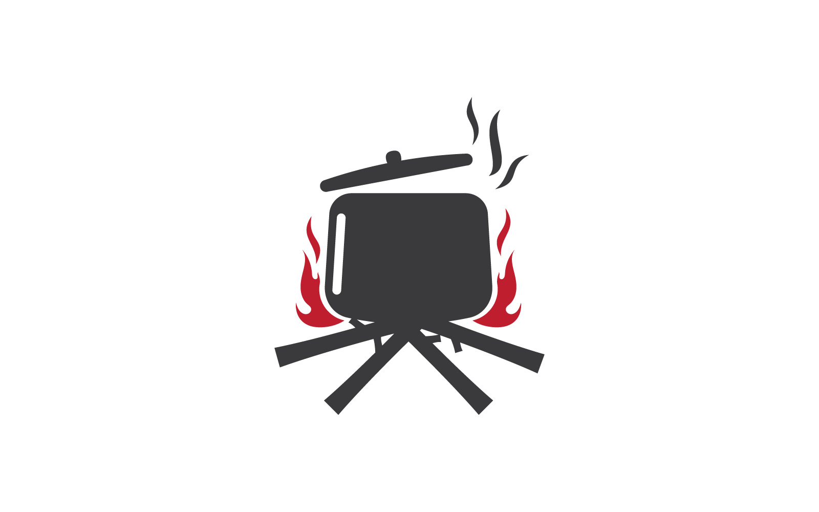 Couteau cuisine chef logo vecteur design plat