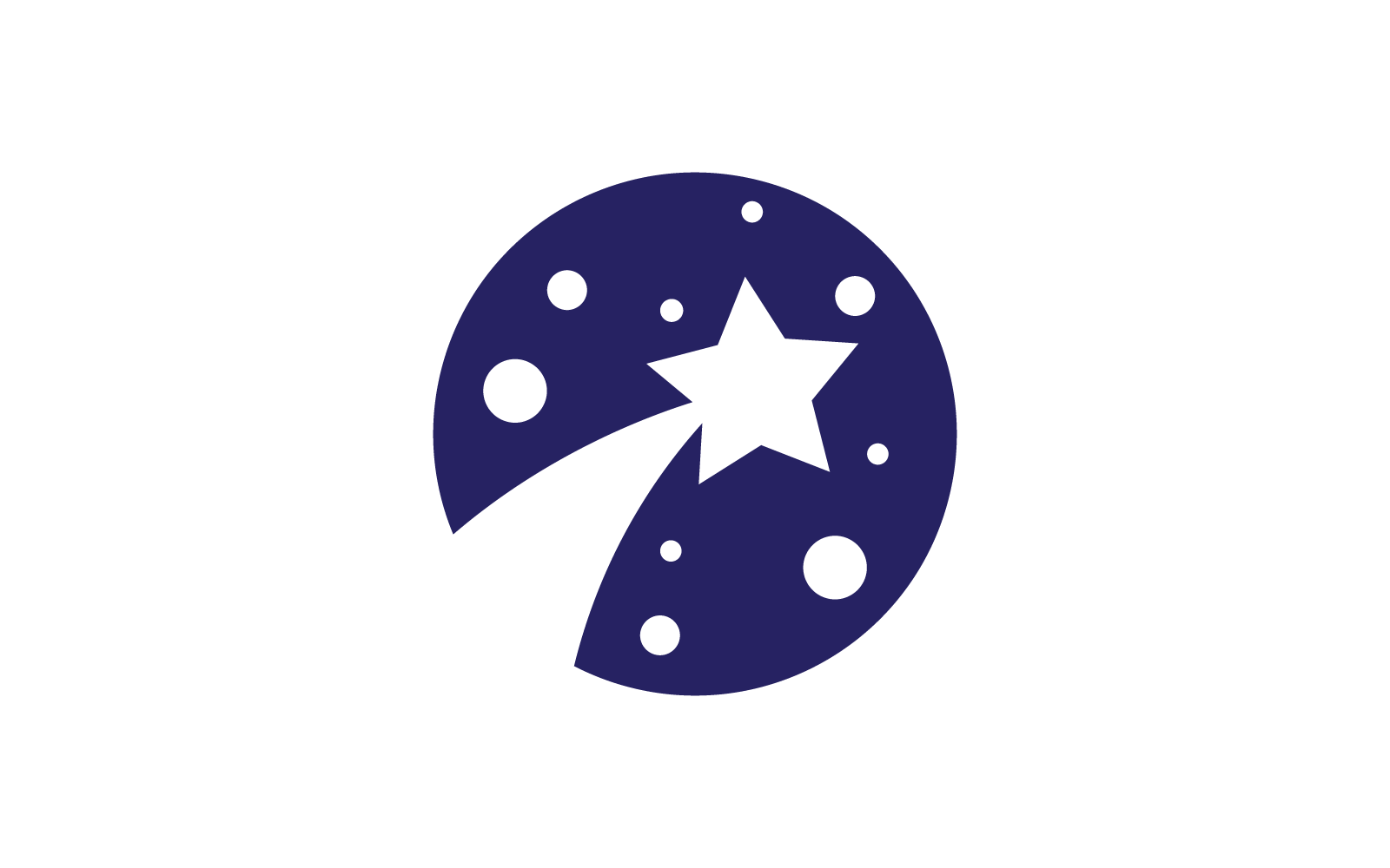 Modello di disegno vettoriale con illustrazione del logo Star