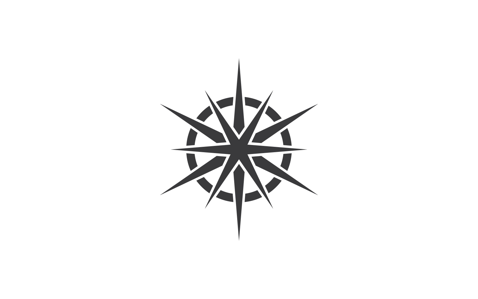 Pusula Logo vektör illüstrasyon tasarım şablonu