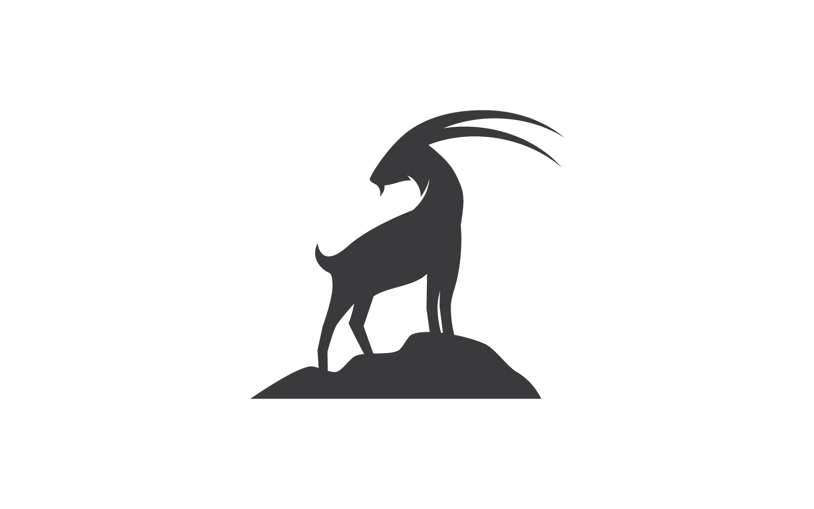 Goat and sheep logo template vector illustration