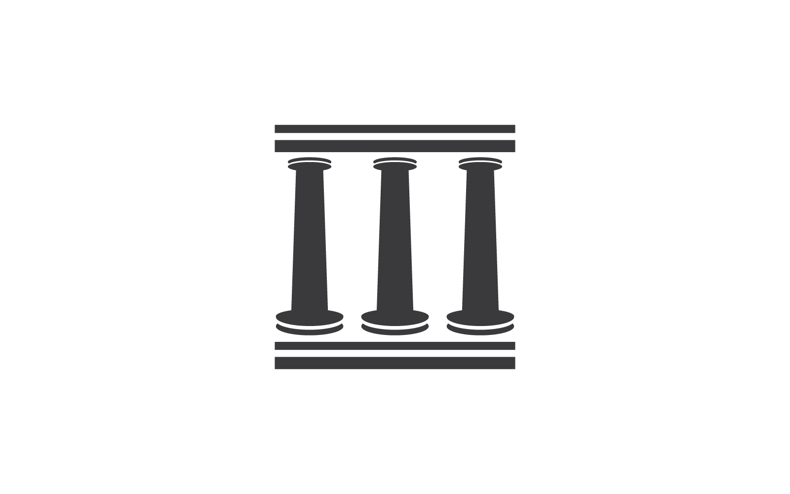 Column pillar illustration Logo vector template